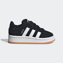 M&auml;dchen Sneaker "CAMPUS 00S KIDS, KOMFORTVERSCHLUSS, ELASTISCHE SCHN&Uuml;RSENKEL", adidas originals, Gr. 24core schwarz, ftwr wei&szlig;, ftwr wei&szlig;, Leder,