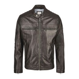 Bugatti Herren Blouson "BUAMADEO", schwarz, Gr. 54, uni, Obermaterial: 100% Lammleder LEL. Futter: 100% Baumwolle CO. 100% Baumwolle CO., Jacken, mit