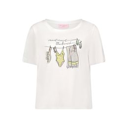 Betty Barclay Basic Shirt mit Aufdruck in Patch Cream/Green | Gr.: 36