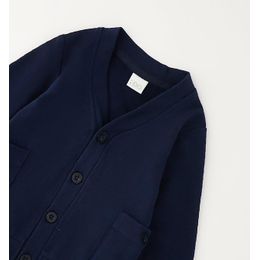 IDO Jungen Cardigan "BABY BOY SWEATER", blau, Gr. 80, 100% Baumwolle, Strickjacken