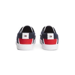 Tommy Hilfiger Herren Bootsschuh "TH BOAT VULC SNEAKER CANVAS", Gr. 44dunkelblau, Baumwolle, Schuhe, Schn&uuml;rschuh, Halbschuh mit Kontrastbes&auml;tzen und