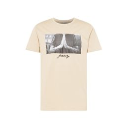 Mister Tee Shirt 'Pray' male size XXL Sand / Black / White