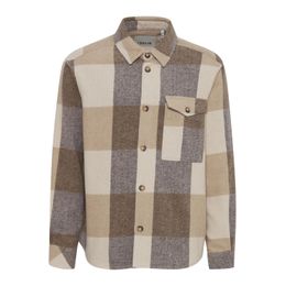!Solid SOLID Herren Hemdjacke "Hemdjacke SDManheim", beige, Gr. XXL, Obermaterial: 100% Polyester PES., Jacken