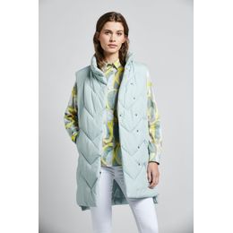 Bugatti Damen Steppweste, blau, Gr. 38, 100% Polyester, Westen, aus recyceltem Material