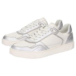 Sioux Damen Sneaker "Maites sneaker 001", Gr. 37, silber, Obermaterial: 50% Ziegenleder goatskin. 50% Lammnappaleder LANA. 100% Gummi rubber., Schuhe