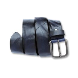 Bernd G&ouml;tz BERND G&Ouml;TZ Herren Lederg&uuml;rtel "Lederg&uuml;rtel mit rustikalem Look und Schattenkanten", blau, Gr. 95, Rindsleder, G&uuml;rtel