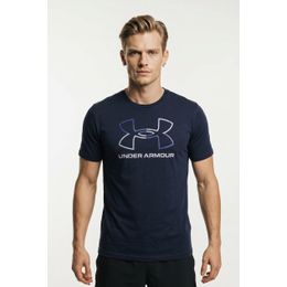Under Armour Herren T-Shirt "UA GL FOUNDATION UPDATE SS", blau, Gr. XXXL, unifarben, Single Jersey, Obermaterial: 60% Baumwolle, 40% Polyester,