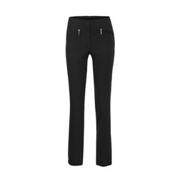 GOLDNER Damen 2-in-1-Hose "Kurzgr&ouml;&szlig;e Schlupfhose LOUISA mit Steppn&auml;hten", schwarz, Gr. 20, Obermaterial: 67% Baumwolle CO. 28% Polyamid PA. 5%