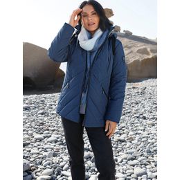 Casual Looks Damen Steppjacke, blau, Gr. 26, unifarben, 100% Polyester, Wattierung:100% Polyester, &Auml;rmelfutter:100% Polyester, Jacken