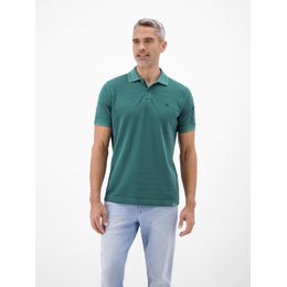 Lerros Herren Poloshirt "Poloshirt, unifarben aus gestreiftem Piqu&eacute;-Gewebe", gr&uuml;n, Gr. XXL, 100% Baumwolle, Shirts