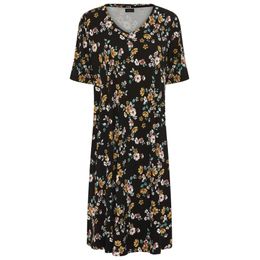 Laura Scott Jerseykleid in schwarz-gebl&uuml;mt | Gr.: 48