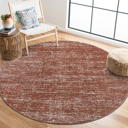 Teppich Sanat, H:10mm &Oslash;:120cm, braun, Kunstfaser, Wohnzimmer, Teppiche, "Oslo, auch als L&auml;ufer und in Rund", meliert robuster Kurzflor, Wohnzimmer,