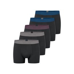 Schiesser Herren Boxershorts "95/5 Multipacks", Gr. 7, schwarz, Single Jersey, Obermaterial: 95% Baumwolle, 5% Elasthan, Unterhosen, ohne Eingriff,
