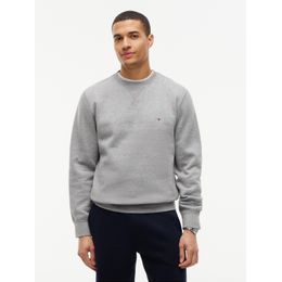 Tommy Hilfiger Herren Sweatshirt "ESSENTIAL FLEECE CREWNECK", grau, Gr. L, meliert, Sweatware, Obermaterial: 60% Baumwolle, 40% Polyester,