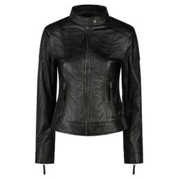 Apple of Eden Damen Lederjacke "Apple of Eden Lederjacke", schwarz, Gr. 36, uni, Obermaterial: 100% Lammleder LEL., Jacken, taillierte Schnittform