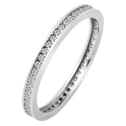 Adelia&acute;s ADELIA ́S Damen Fingerring "Damen Ring aus 333 Gold mit Zirkonia", 54, silber, Fingerringe