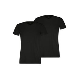 Puma Herren T-Shirt "T-Shirt V-Neck Tee 2P 2er Pack", schwarz, Gr. XXL, Obermaterial: 100% Baumwolle CO., Shirts