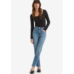 Levi's LEVI'S Damen Straight-Jeans "724 HIGH RISE STRAIGHT", blau, Gr. 30, Denim/Jeans, Obermaterial: 80% Baumwolle, 19% Polyester, 1% Elasthan, Jeans, CAMP
