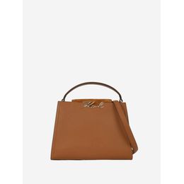 K by KARL LAGERFELD Karl Lagerfeld Handtasche 'Karl Lagerfeld Sac &agrave; poign&eacute;e sup&eacute;rieure K/Signature Tan Fonc&eacute;' Damen Gr&ouml;&szlig;e One Size braun