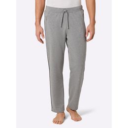 Plantier Herren Jogginghose, Gr. 52grau, meliert, 60% Baumwolle, 35% Polyester, 5% Elasthan, unifarben, Hosen