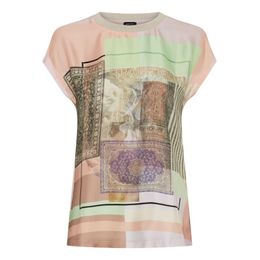 Laura Scott Shirtbluse in orange-rosa-gemustert | Gr.: 38