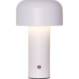 LED Tischleuchte "Tischlampe Bobby", 1, &Oslash; 12,5cm H: 21,5cm, 1 Stk., wei&szlig;, Parforce Traditional Hunting, Leuchten, Akku-Tischleuchte, 3 Lichtfarben,