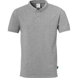 Uhlsport Herren Poloshirt "POLO SHIRT Essential Prime", grau, Gr. XXL, Obermaterial: 65% Polyester Pol. recyc.. 35% Baumwolle CO(Bio)., Shirts