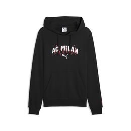 Puma Herren Hoodie "AC Milan ftblCulture Hoodie Herren", schwarz, Gr. XXL, Obermaterial: 32% Polyester, 68% Baumwolle. Kapuzenfutter: 100% Baumwolle.