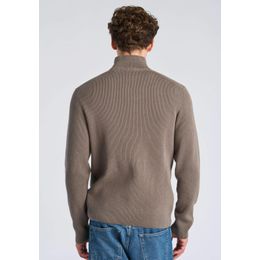 LINDBERGH Herren Troyer "Troyer Relaxed Fit"grau stone, Gr. XXXL, unifarben, Obermaterial: 80% Baumwolle, 20% Polyester, Pullover