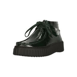 Clarks Damen Stiefelette "Torhill Moss", Gr. 39, gr&uuml;n, Leder, Schuhe, mit gro&szlig;er, gerippter Au&szlig;ensohle