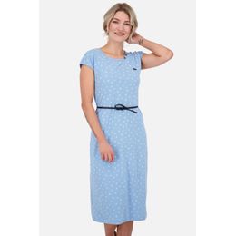alife and kickin ALIFE & KICKIN Damen Sommerkleid, blau, Gr. L, 65% Baumwolle, 35% Polyester, Kleider