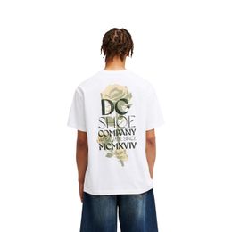 DC Shoes Herren T-Shirt "Rose From Skull"wei&szlig;, Gr. L, Obermaterial: 75% Baumwolle, 25% Baumwolle., Shirts