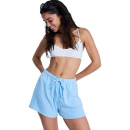Roxy Damen Shorts "Nazare Surf Spot", blau, Gr. S, Obermaterial: 67% Baumwolle, 33% Viskose., Hosen