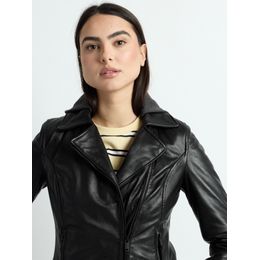 Mustang Damen Lederjacke "31024851"schwarz, Gr. XXL, Oberstoff: 100% Lammnappaleder. Futter: 100% Baumwolle. &Auml;rmelfutter: 100% Polyester.