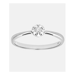 Diamant L'&eacute;ternel Ring aus 375 Wei&szlig;gold mit Diamant | Gr.: 54