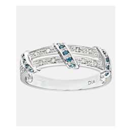 Diamant L'&eacute;ternel Eternity-Ring aus 375 Wei&szlig;gold mit Diamant gedreht | Gr.: 56