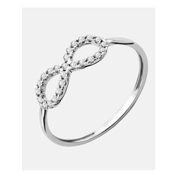 Diamant L'&eacute;ternel Ring aus 375 Wei&szlig;gold mit Diamant | Gr.: 58