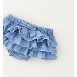 IDO M&auml;dchen Minirock "BABY GIRL SUMMER SKIRT"stone bleach, Gr. 74, 65% Baumwolle, 35% Lyocell, R&ouml;cke