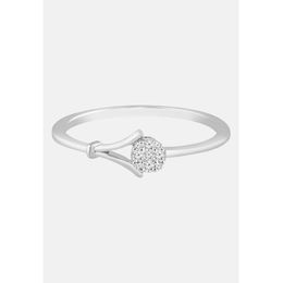 Diamant Exquis Ring aus 375 Wei&szlig;gold mit Diamant | Gr.: 52