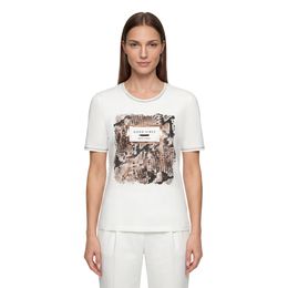 Betty Barclay Damen Kurzarmshirt "Damen mit Aufdruck", wei&szlig;, Gr. 36, Jersey, Obermaterial: 95% Baumwolle, 05% Elasthan, Shirts