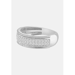 Diamant Exquis Ring aus 375 Wei&szlig;gold mit Diamant | Gr.: 52