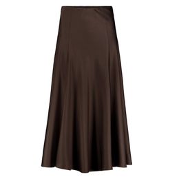 Zero Satinrock mit ausgestelltem Rock in Chocolate Plum | Gr.: 34