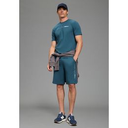 Bruno Banani Herren Freizeitanzug, blau, Gr. 4XL, bedruckt, unifarben, Sweatware;Single Jersey, Obermaterial: 100% Baumwolle. Obermaterial Hose: 60%