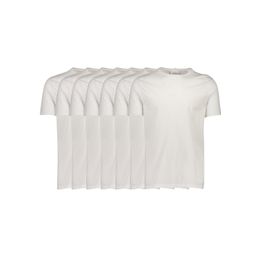 LINDBERGH Herren Kurzarmshirt "T-Shirt (Kurzarm) Relaxed Fit", wei&szlig;, Gr. XXL, unifarben, Obermaterial: 100% Baumwolle, Shirts