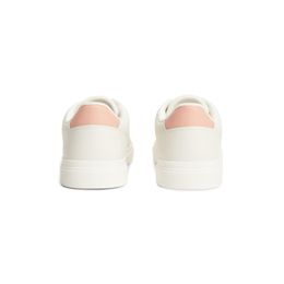 Tommy Hilfiger Damen Plateausneaker "TH CHIC SNEAKER", Gr. 35wei&szlig;, rose, Leder, Schuhe, Freizeitschuh, Halbschuh, Schn&uuml;rschuh mit Ziern&auml;hten
