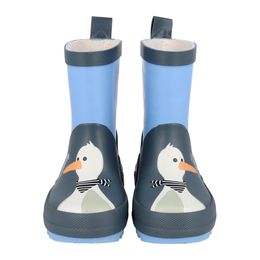 MaxiMo M&auml;dchen Gummistiefel, Gr. 25, blau, Obermaterial: 100% Gummi, Schuhe, zuverl&auml;ssiger Regenschutz, gef&uuml;ttert, Profilsohle