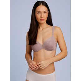Triumph Damen B&uuml;gel-BH, Gr. 90, beige, 81% Polyamid, 19% Elasthan, BHs