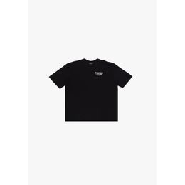 DROPSIZE Herren T-Shirt "Dropsize HEAVY OVERSIZE THREE LINES T-SHIRT", schwarz, Gr. S, unifarben, 100% Baumwolle, Shirts