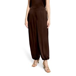 Vera Mont Damen Schlupfhose "Damen mit Gummizug", braun, Gr. 44, Satin, Obermaterial: 100% Polyester, Hosen