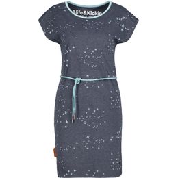 alife and kickin ALIFE & KICKIN Damen Blusenkleid, grau, Gr. XL, 65% Baumwolle, 35% Polyester, Kleider